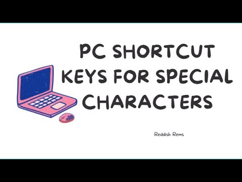 PC Shortcut Keys For Special Characters | REDDISH REMS