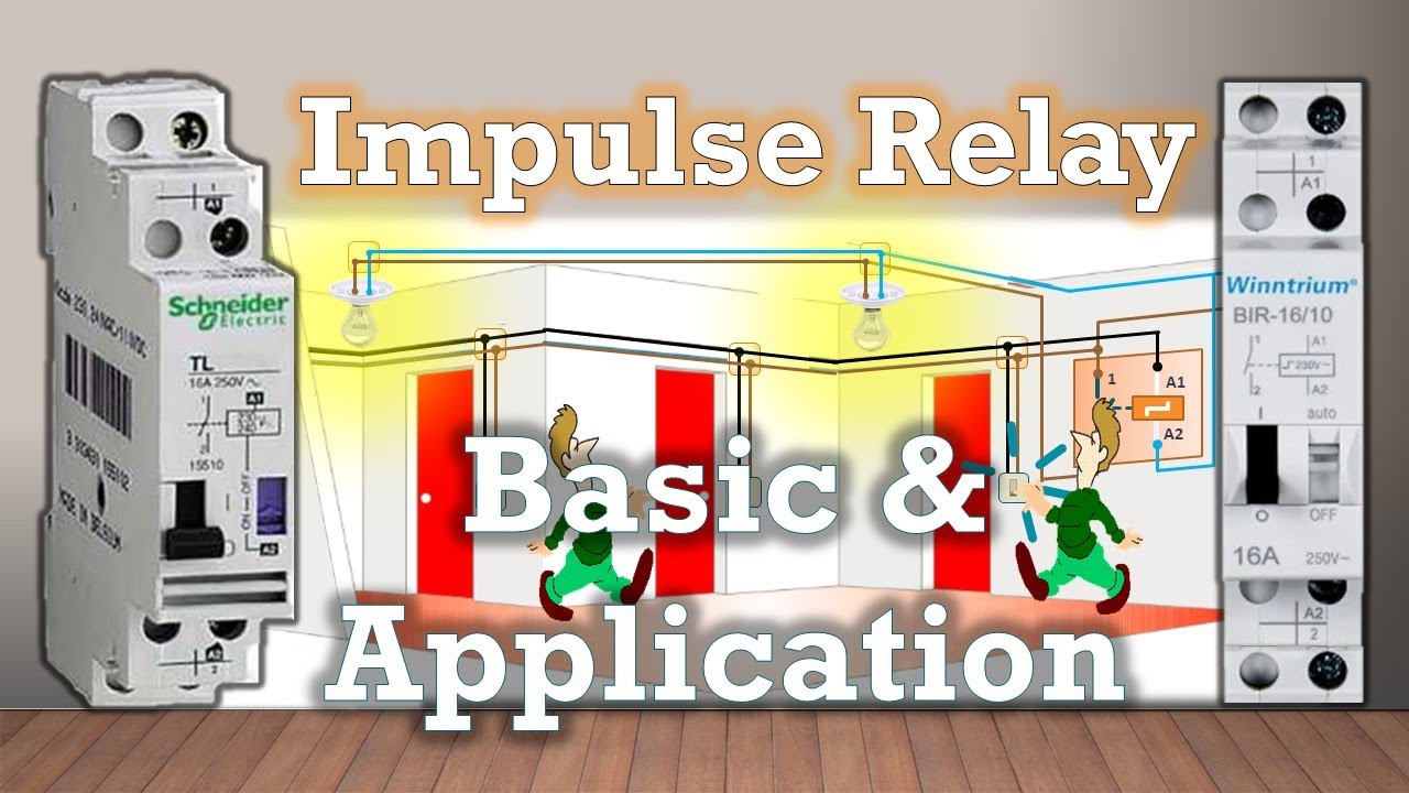 Impulse Relay (Latching Relay) Basic Function, Wiring and Application.
