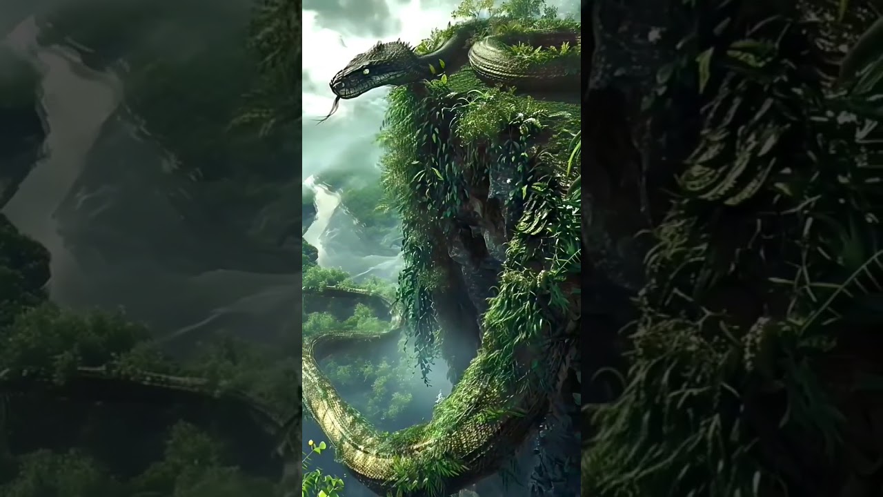 AI Nature Exploration | Amazing Scenery | Giant Python😲 #shorts #trending #wow