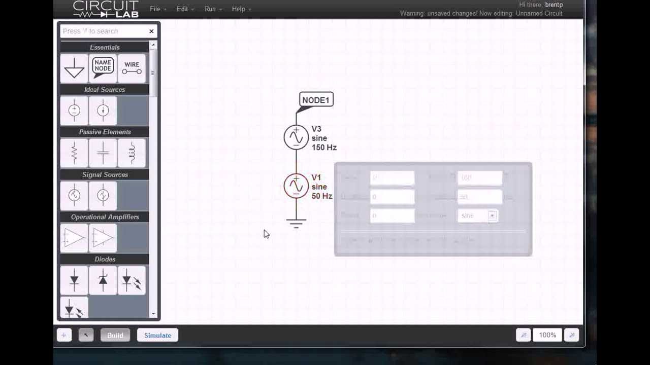 CircuitLab Harmonics