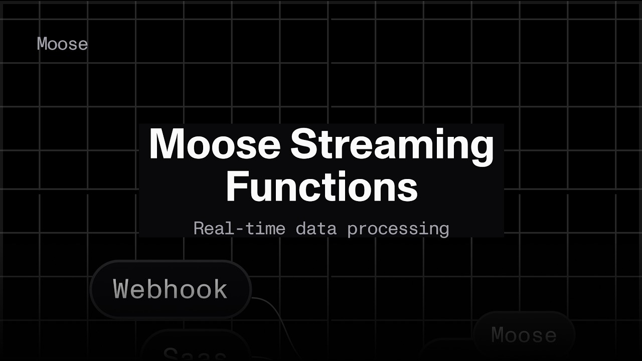 Moose Streaming Functions: Real-time data processing, simplified