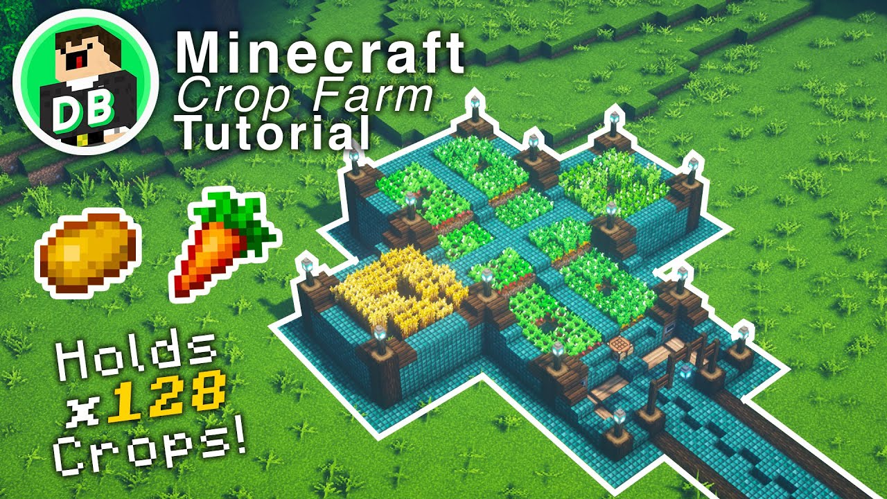 Minecraft: Crop Farm Tutorial! - Minecraft Builders