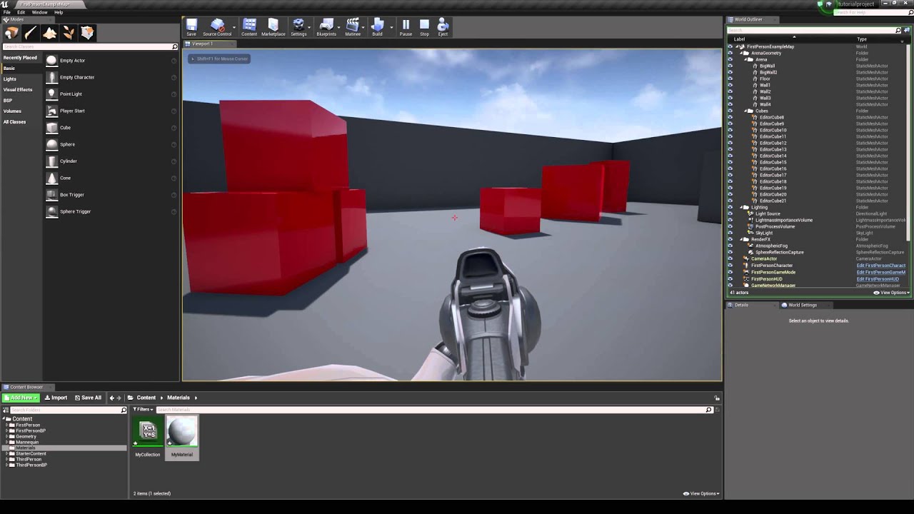 Unreal Engine 4 Tutorial - Material Parameter Collections