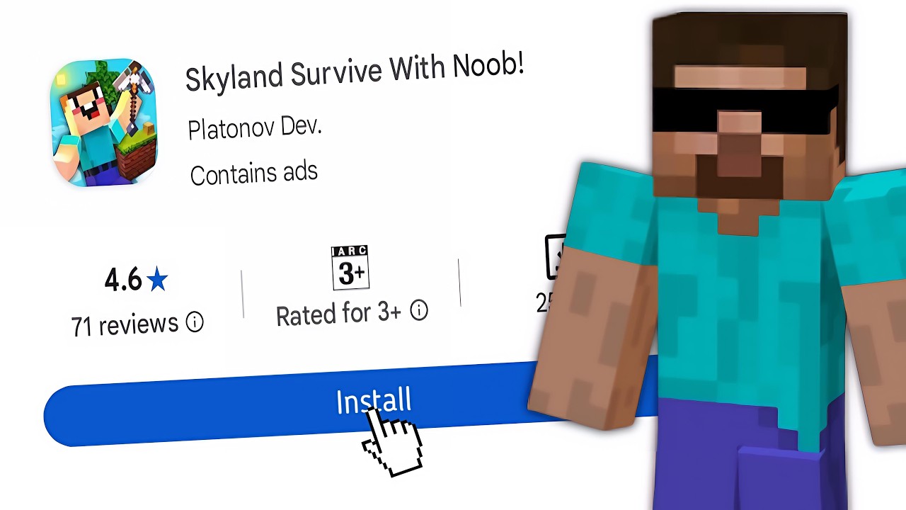 Top 3 FREE Minecraft Games 😳 ( 1 GB RAM No Lag )