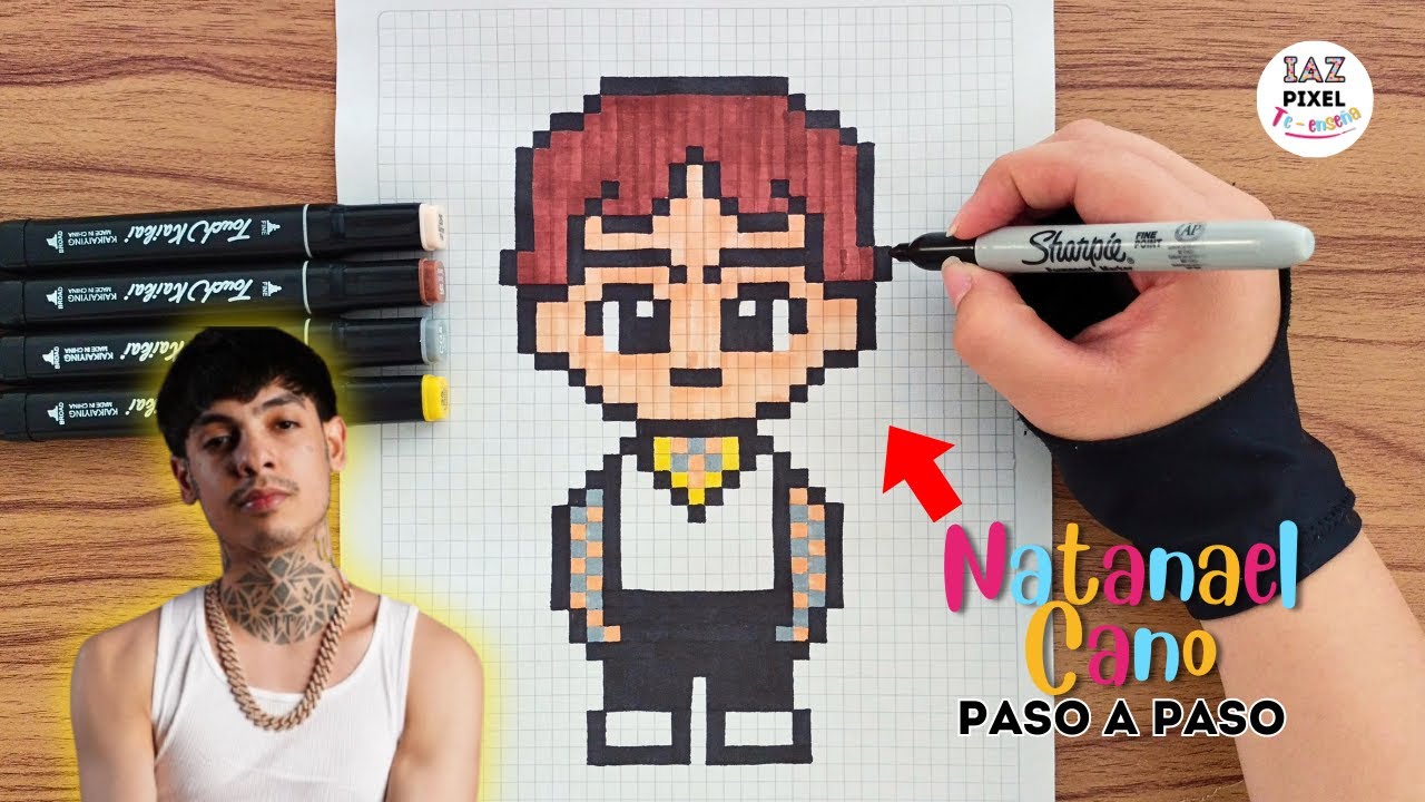 Como pintar a NATANAEL CANO  en PIXEL ART – Tutorial paso a paso #pixelart #natanaelcano