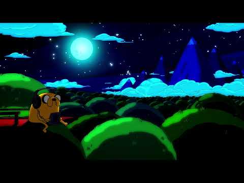 Jake Listens To Music Alone At Night Adventure Time Live Wallpaper PC 4K