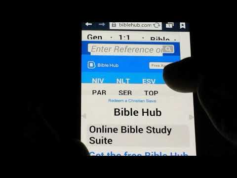 Word For Word Scripture Translation (interlinear) Using BibleHub On My Phone