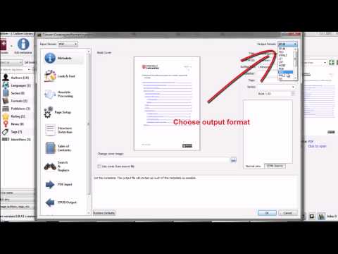 How to Convert e-Books with Calibre