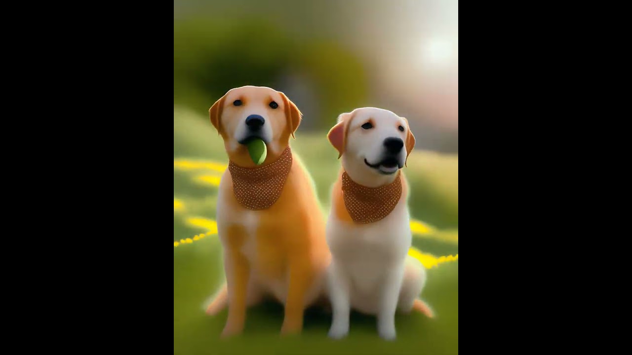 Two Puppies - AI Generated Video | Stable Diffusion