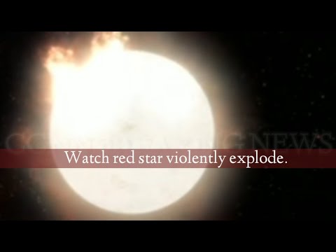 RED STAR EXPLOSION || WATCH AS STAR VIOLENTLY EXPLODES RETURNING TO A SUPER NOVA