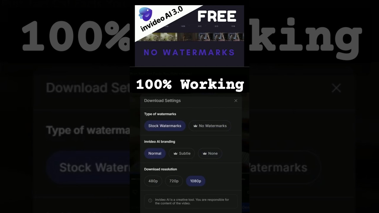 InVideo AI | Make FREE Videos with NO Watermaks! #ai #aitutorials