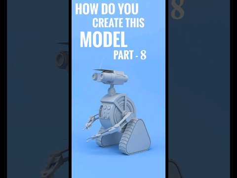 Robot Modeling Tutorial Part-8 #3dsmaxmodeling #3dsmax #blender #animation #shortsvideo #shorts