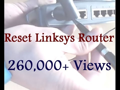 How to reset Linksys router | Blinking power light