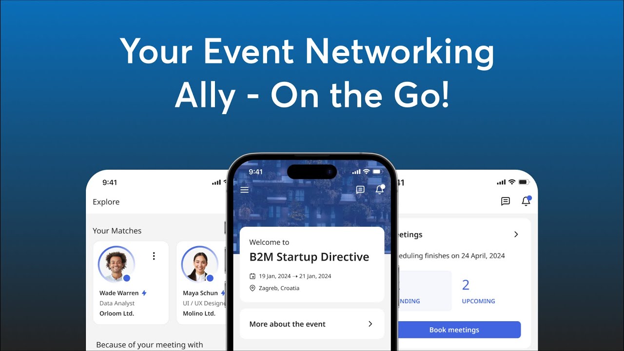 b2match Mobile Event App: Your Event Networking Ally - On the Go!