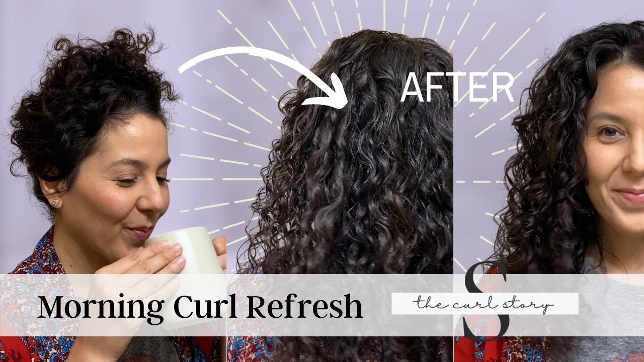 5 Minutes?  The Morning Curly Hair Routine to Refresh Curls Fast!