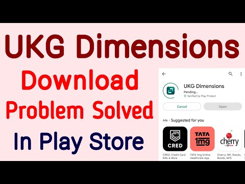 fix can't install UKG Dimensions app not download problem solved on google play store & ios