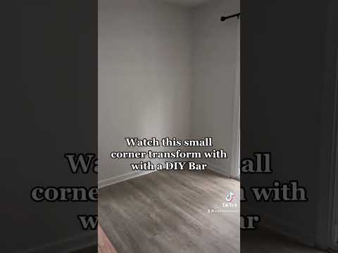 Transform a small corner with a DIY Bar