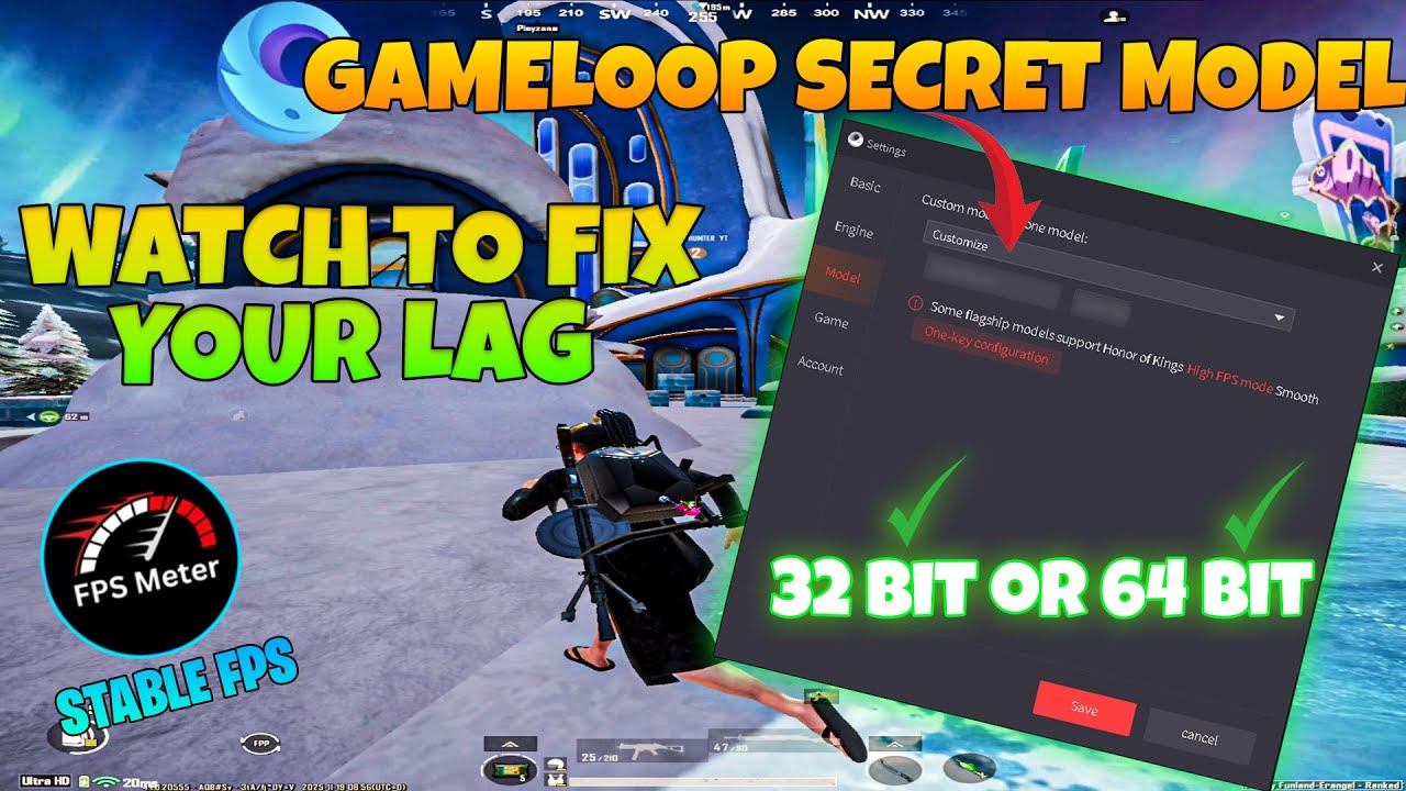 🔥 Ultimate GameLoop Lag Fix | Just One Model Change 💥 All Lag & FPS Drops Fixed | Secret Settings