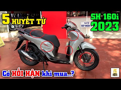 "5 HUYẾT TỬ" trên SH 160i 2023 XÁM ĐEN ▶️ Có HỐI HẬN khi mua SH 2023 🔴 TOP 5 ĐAM MÊ