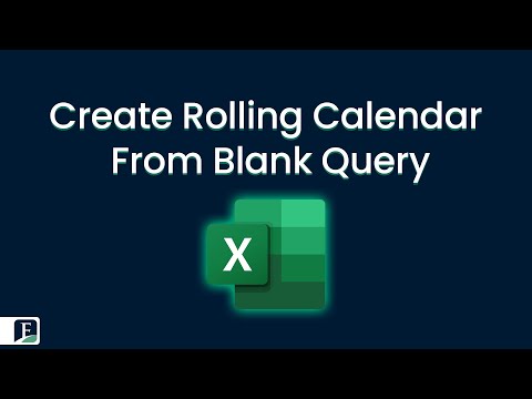 How To Create A Rolling Calendar From Blank Query?