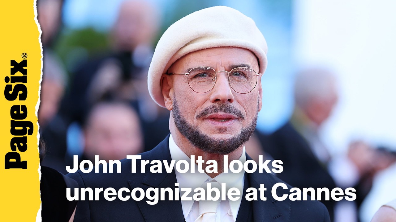 John Travolta looks unrecognizable at Cannes Film Festival with wild new look