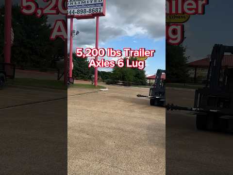 5.2k Trailer Axles 6 lug hubs. In store pick up