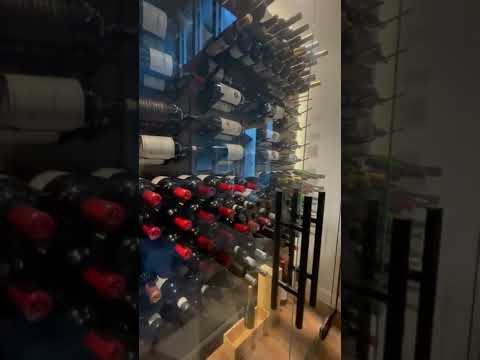 Glass-enclosed Wine Cellar
