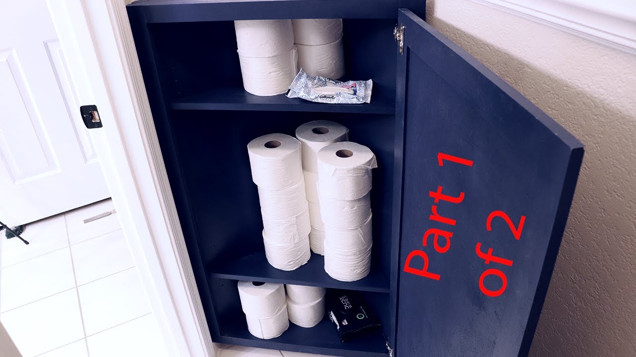 Custom triangle bathroom cabinet Part 1