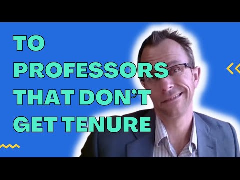 To College Professors Who Do Not Tenure