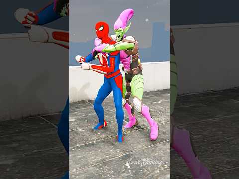 Spider-Man VS Green Goblin | Skibidi Toilet Take Revenge From Green Goblin #shorts #ytshorts #gta5
