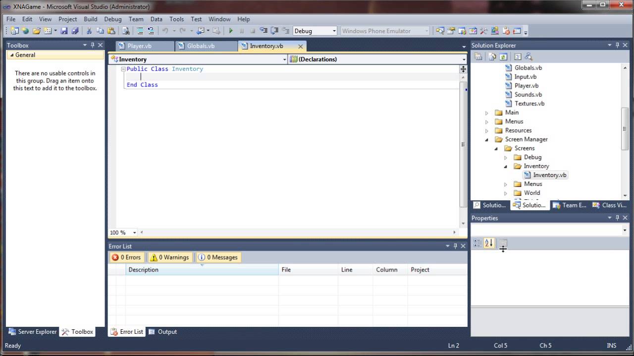 VB.NET Game Programming Tutorial - Stackable Inventory System - Part 5 (Visual Basic .NET)