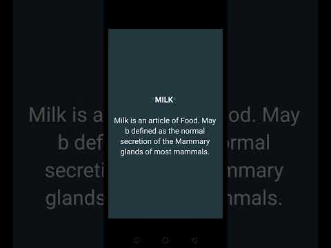 Milk Definition #short #shorts #milk #viral #youtubeshorts