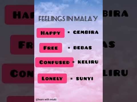 ✨Feelings in Malay | Express your emotion in malay (Learn malay language)