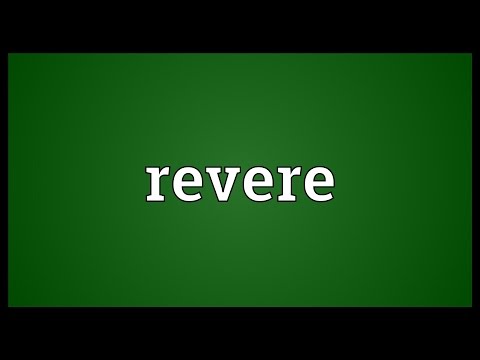 Revere Meaning