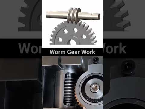 Worm Gear Mechanism Work #mechanical #machine #engineering #technology #tech #automobile #gear #worm