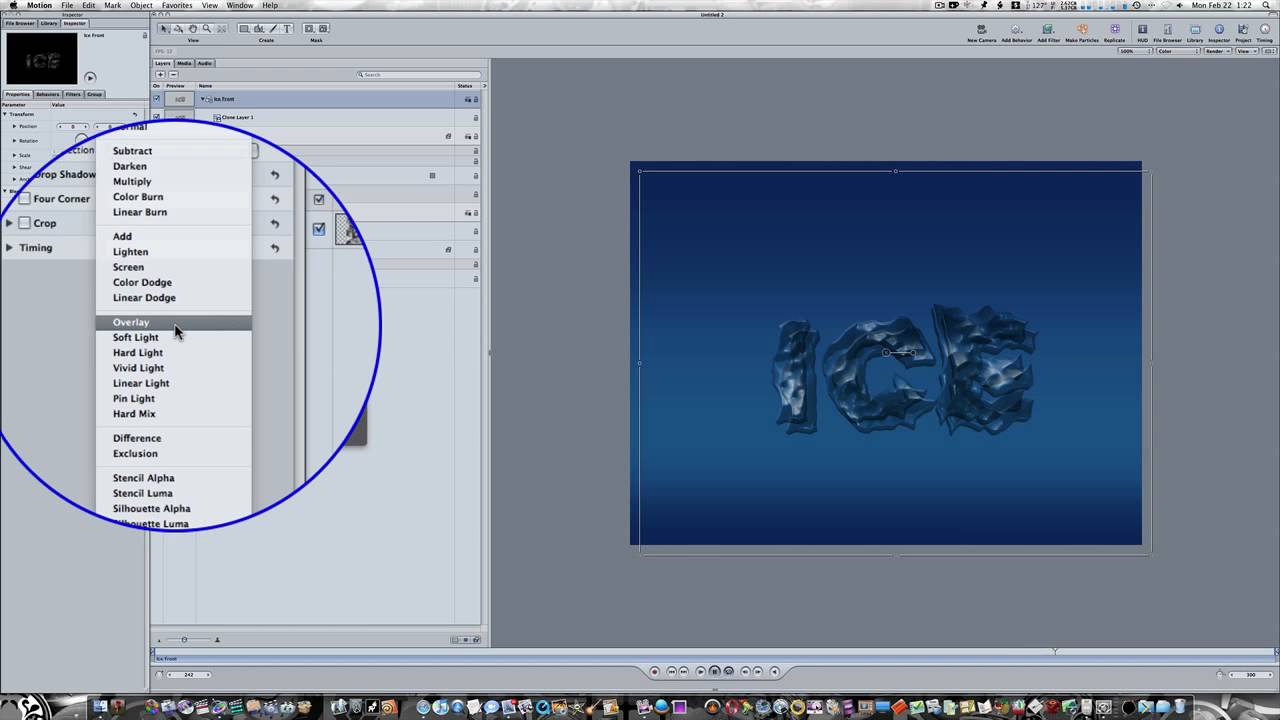 Motion 4 Tutorial: Ice Text
