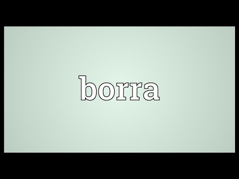 Borra Meaning
