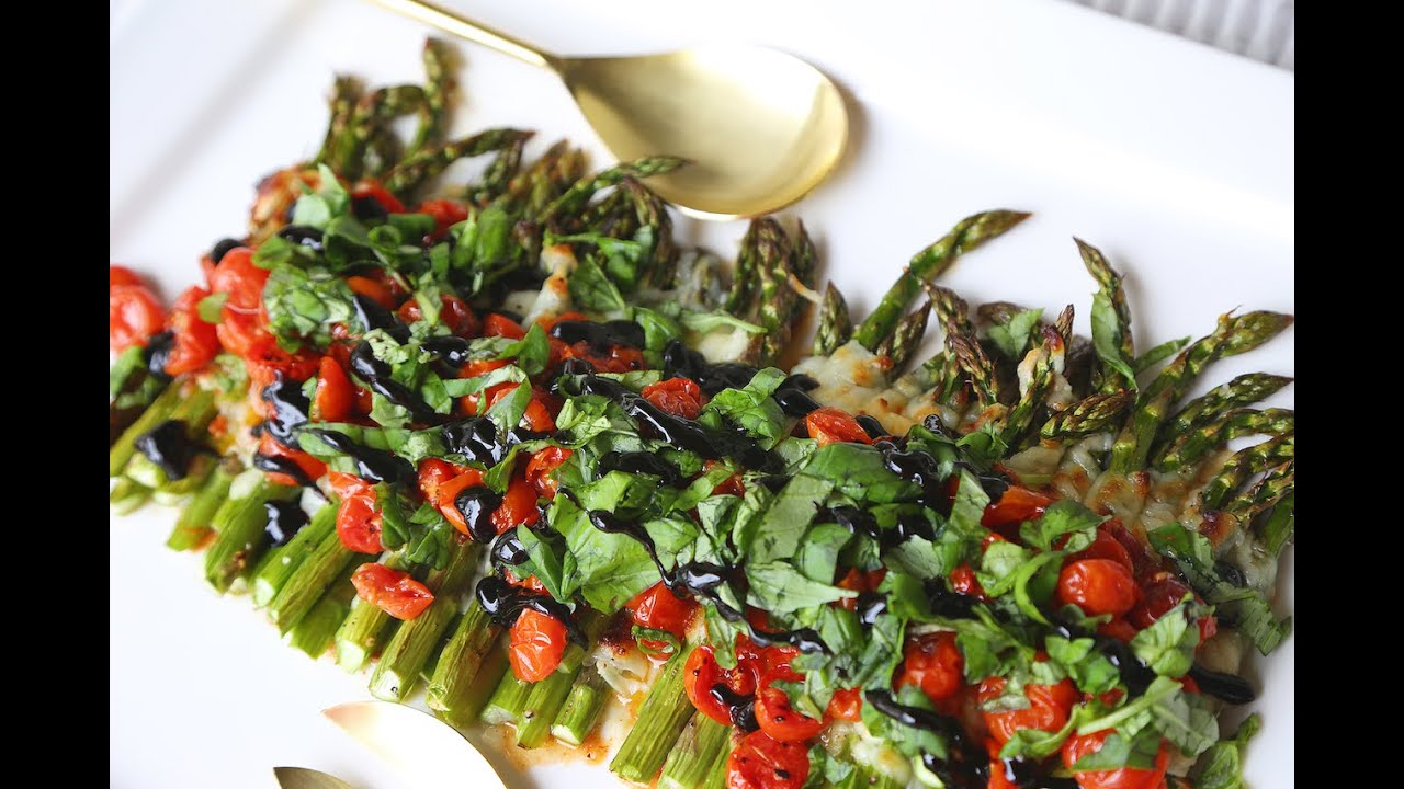 Caprese Roasted Asparagus