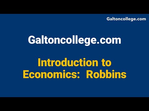 Introduction to Economics: Robbins