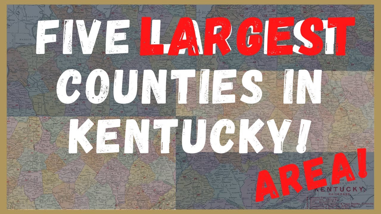 Five Largest Counties in Kentucky - Area