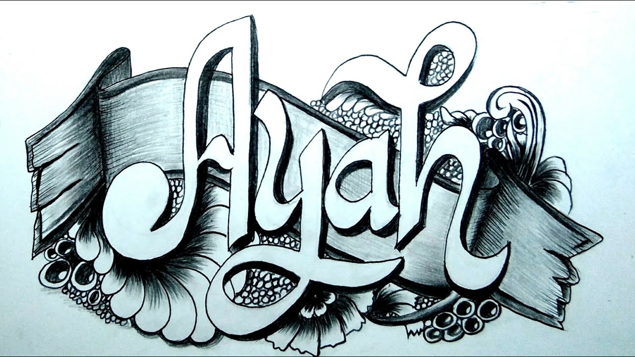 Cara buat doodle art mudah - gambar poster tema hari ayah - selamat hari ayah