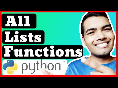 All Lists Functions You Will Need in Python 3 | Python 3 Beginner's Course Part 11