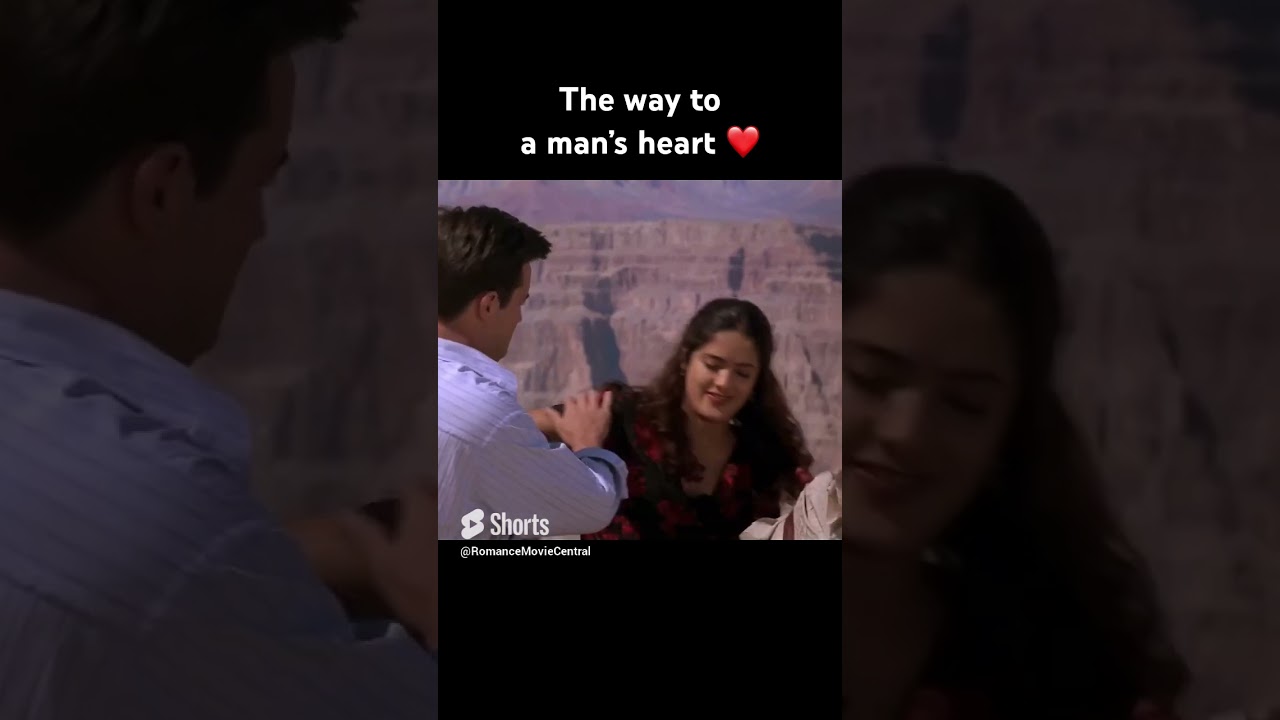 Way to a man’s heart ❤️ | Fools Rush In #matthewperry #salmahayek #foolsrushin #shorts #shortvideo