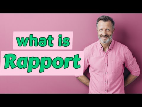 Rapport | Definition of rapport 📖 📖