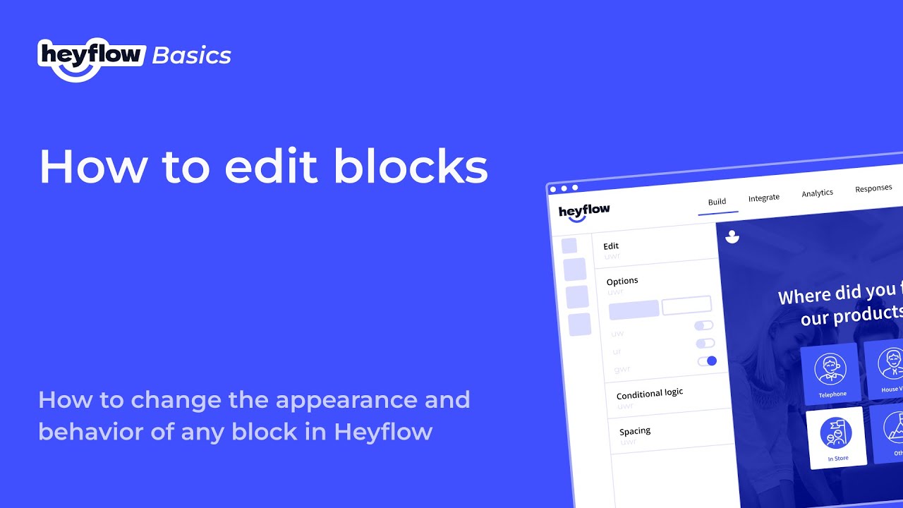 How to edit blocks — Heyflow’s most important block settings