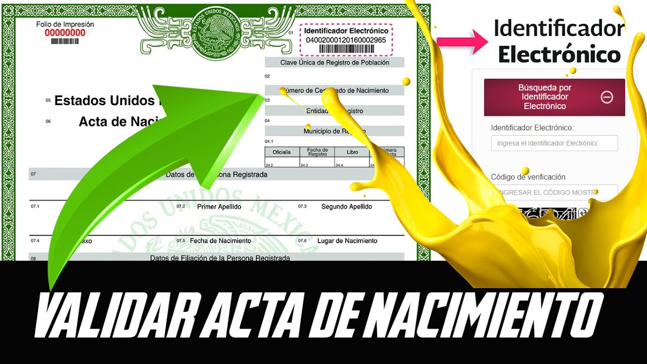 Como Validar una Acta de Nacimiento | Facil y Rapido | ACTA DE NACIMIENTO CERTIFICADA ✅