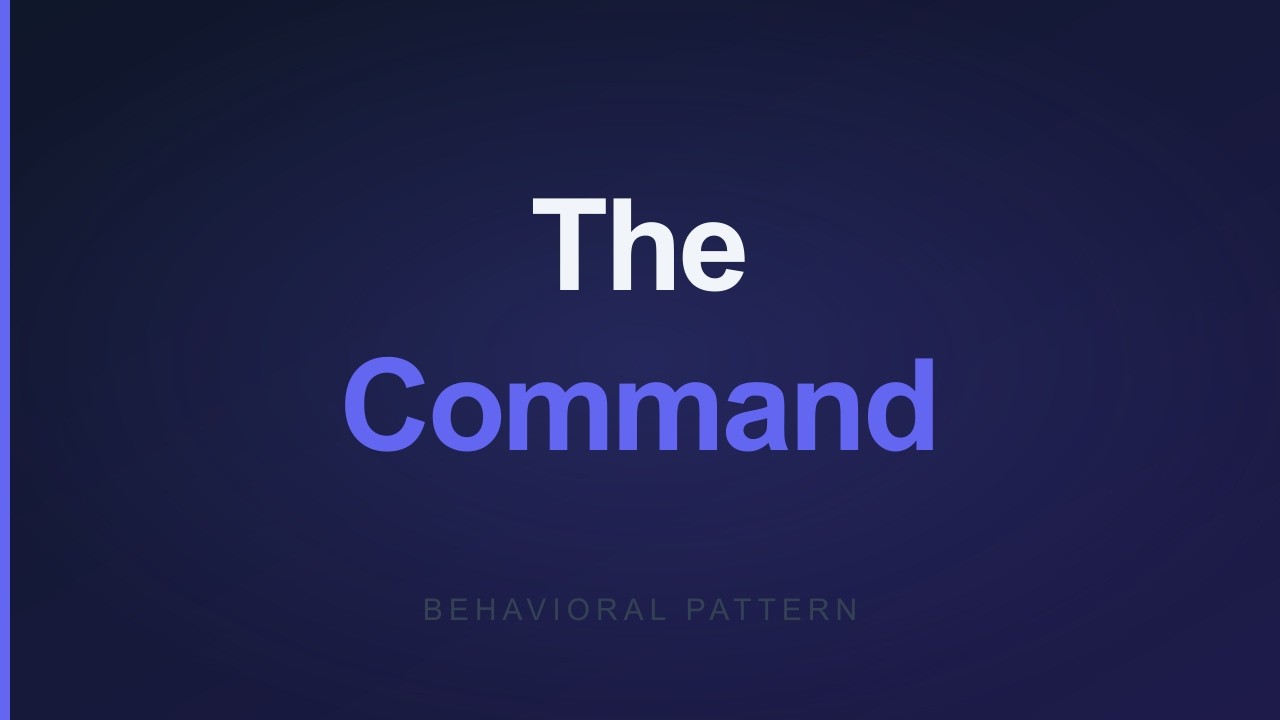 Typescript Design Patterns - Command Pattern