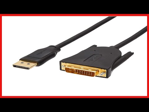 Amazon Basics DisplayPort to DVI Display Cable - 6 Feet, 10-Pack