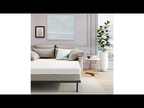 Classic Brands 4.5-Inch Memory Foam Replacement Mattress for Sleeper Sofa Bed, Twin, White