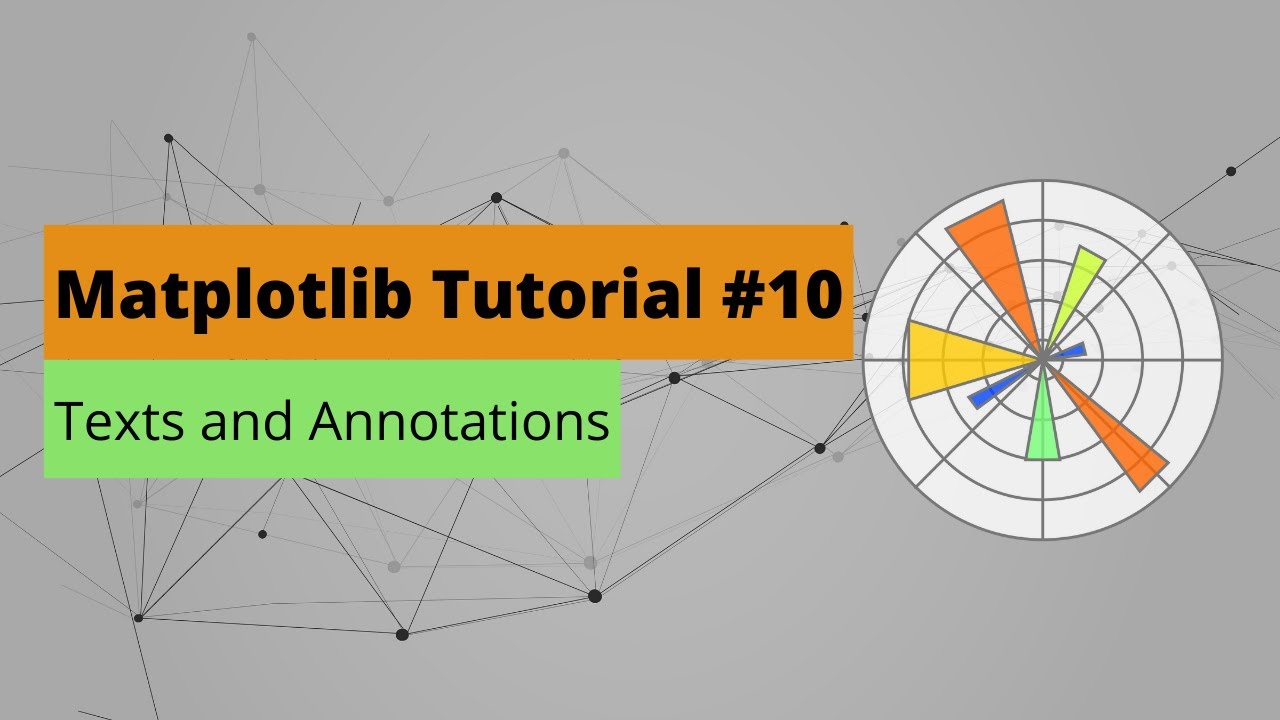 Matplotlib Tutorial #10: Texts and Annotations